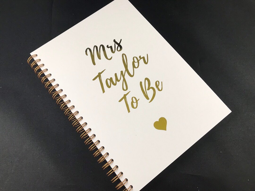 Bride to Be Personalised Notebook - Etsy