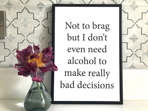 Not to Brag A4 or A5 Print Local Sayings Print | Etsy