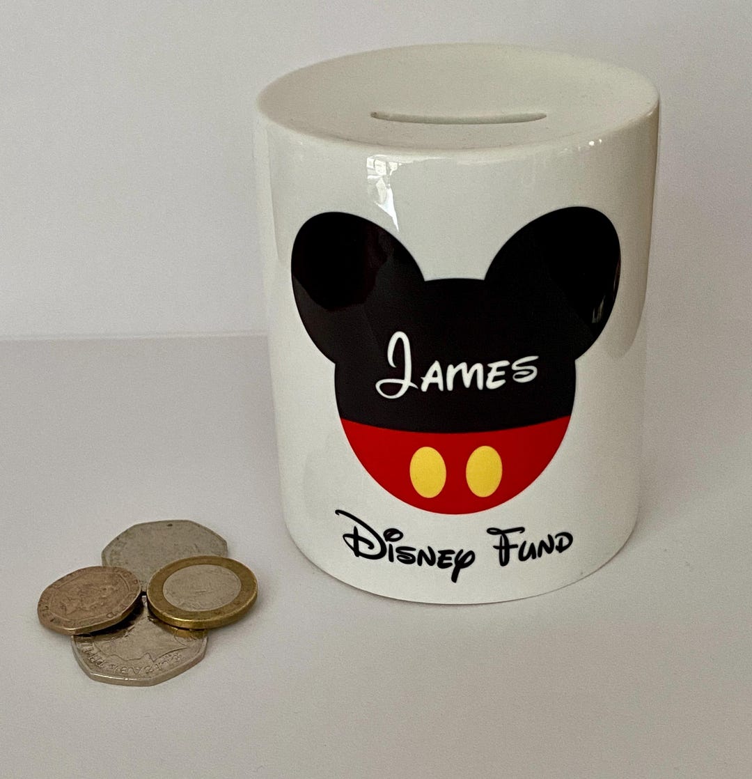 Disney Money Box, Personalised Money Box, Mickey Mouse Money Box ...