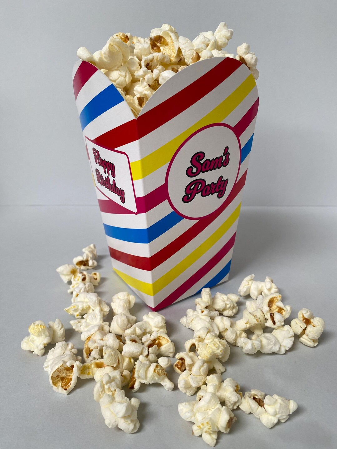 Personalised Popcorn Box, Sweet Box, Party Box, Gift Box, Popcorn Box ...