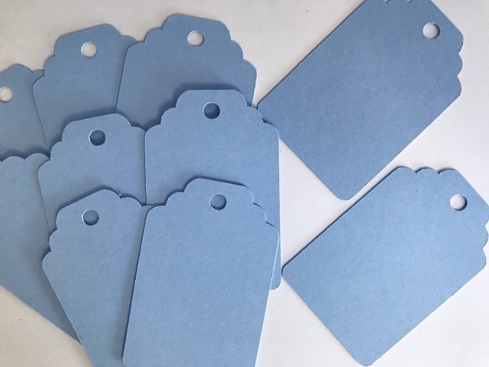 Blank Pale Blue Hang Tags, Price Tags, Item Labels, Gift Tags, Tags for ...