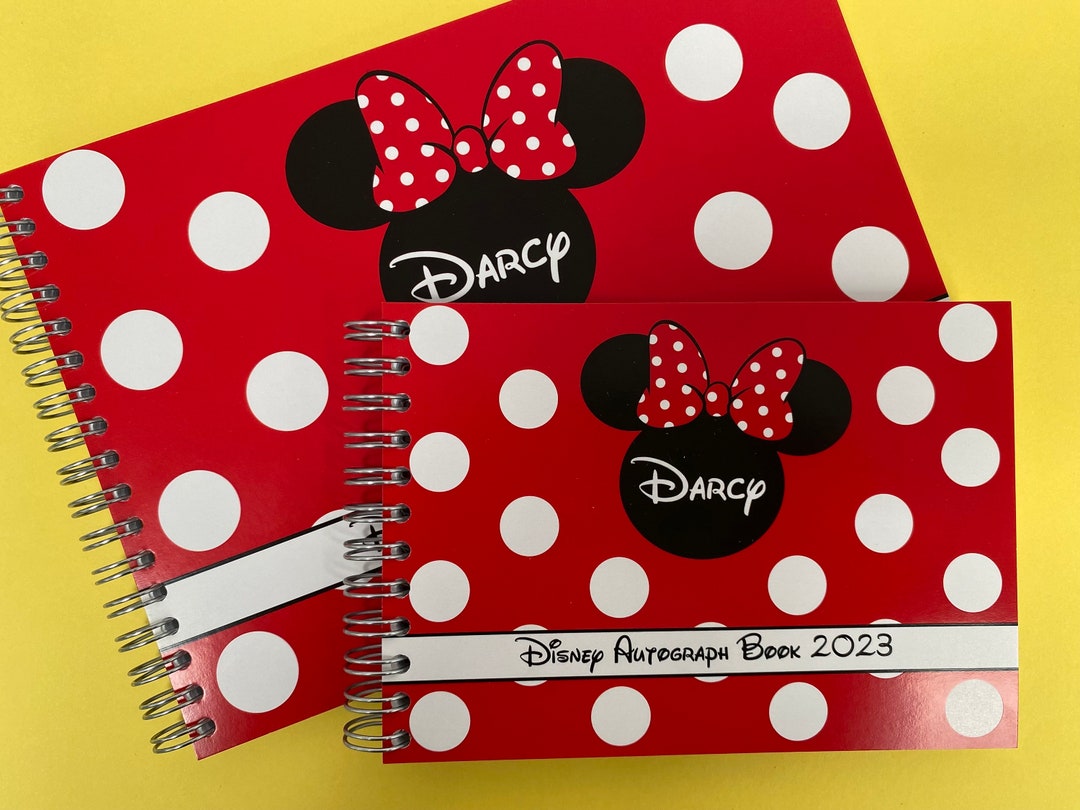 Minnie Mouse Personalised Autograph Book and Photo Book Gift Set - Etsy