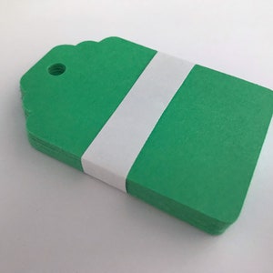 Blank Green Hang Tags, Price Tags, Item Labels, Gift Tags, Tags for ...