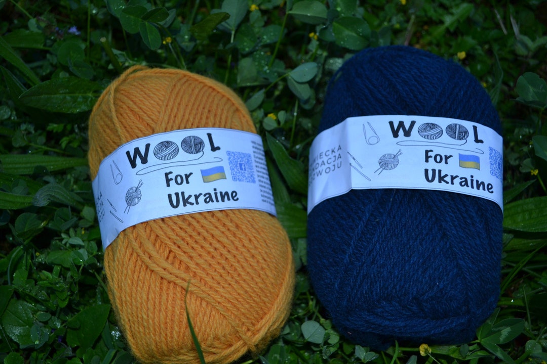 Knitting Wool 3-ply Made of 100% Virgin Wool wool for Ukraine Edition ...