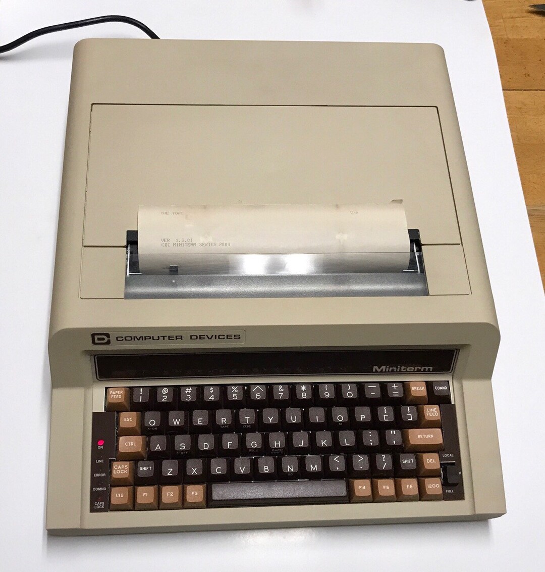 CDI Miniterm Computer Devices Vintage Portable Computer Typewriter ...