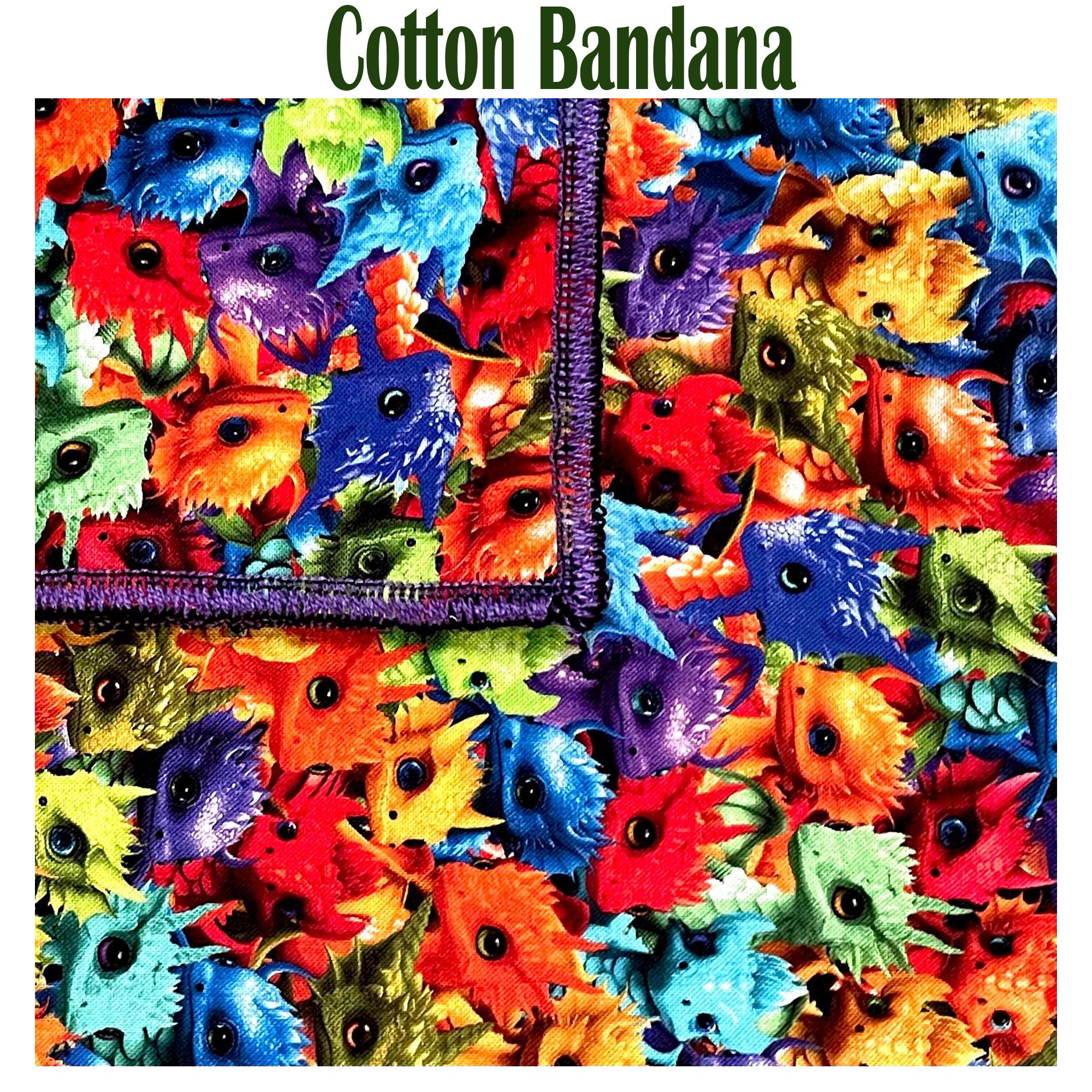 Cute Baby Dragons Fabric on Our Handmade Bandana Headband or for Chemo ...