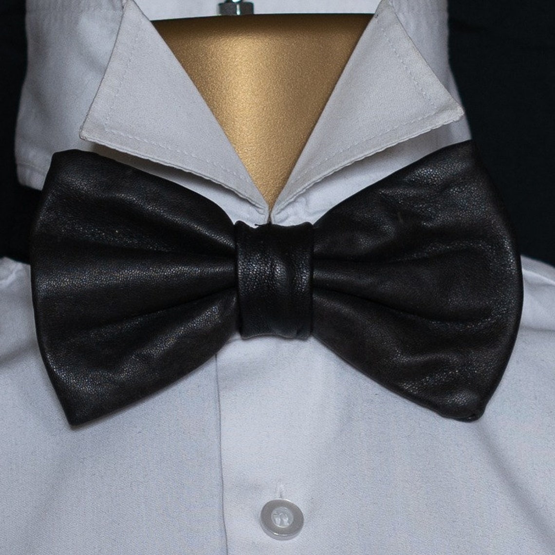 Elegant Real Leather Bow Tie Perfect for Weddings Graduation or Prom ...