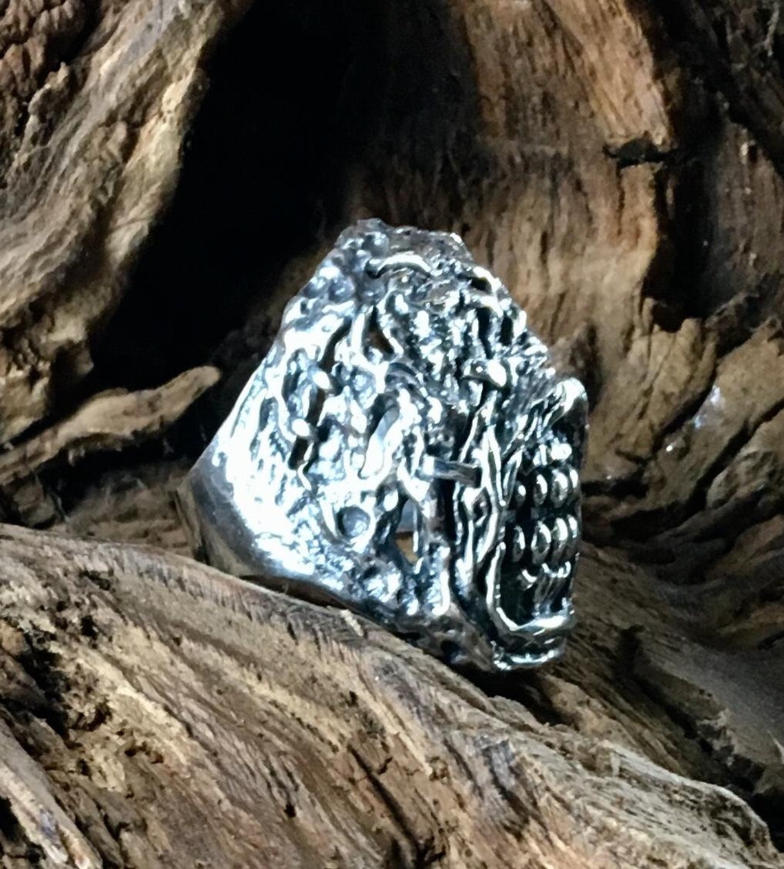 Nemesis Resident Evil Ring .925 Solid Sterling Silver Metal, Biker ...