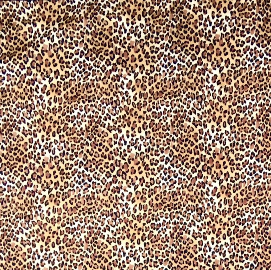 Metre Realistic Leopard Print Designer Fabric by Timeless Treasures 100 ...