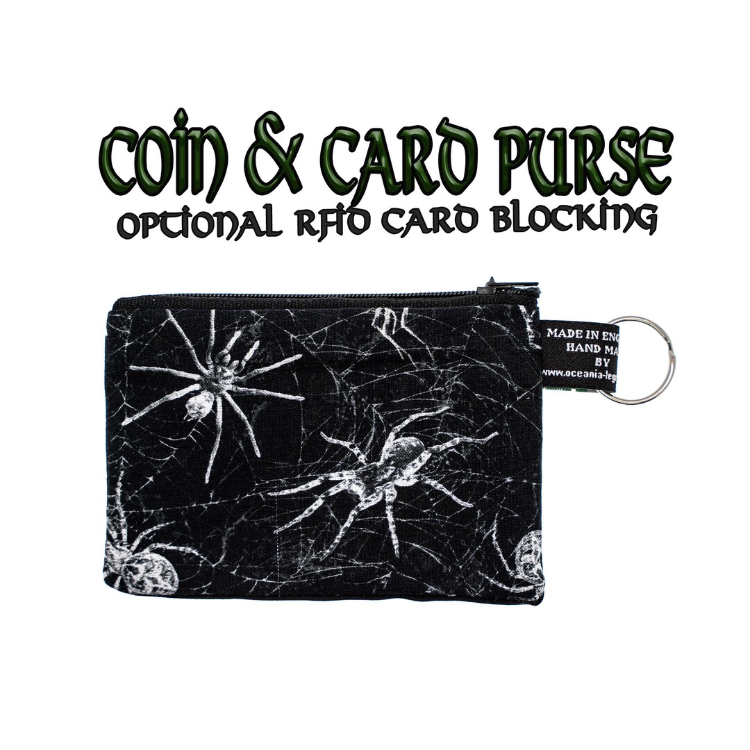 Realistic Spider & Web Design ~ Handmade Purse~100% Cotton Great for ...