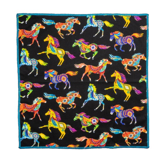 Horses With Beautiful Aztec Designs Painted on Them Handmade - Etsy