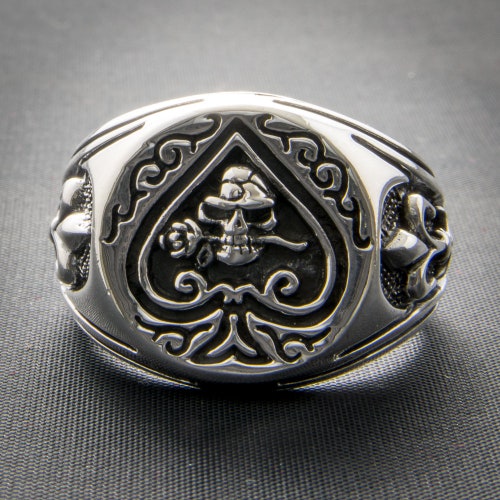 Ace of Spade Ring - Etsy