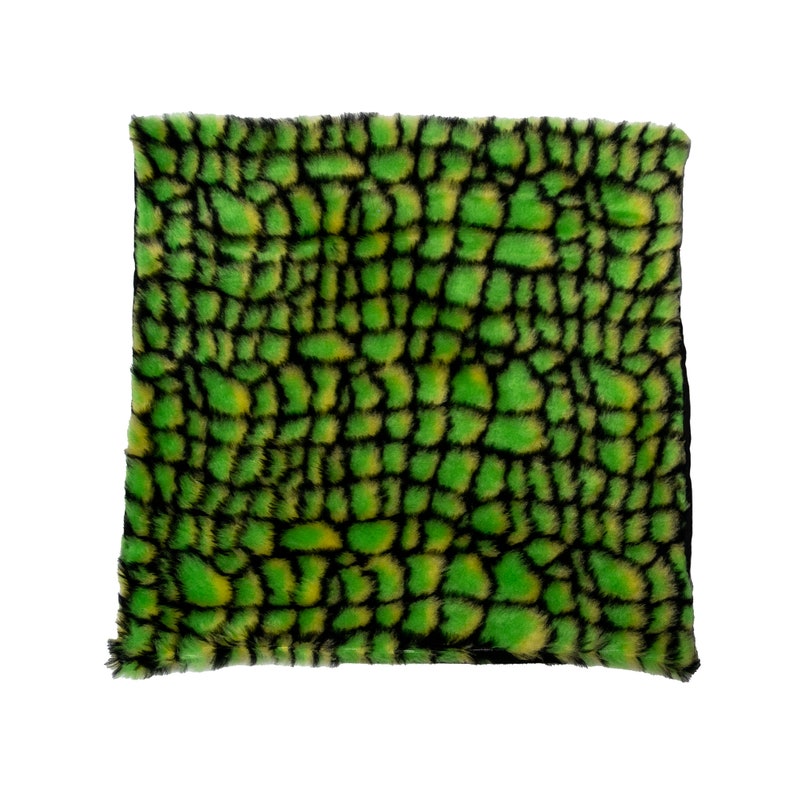 Beautiful & Soft Crocodile/dinosaur Scale Faux Fur Fluff Cushion Cover ...