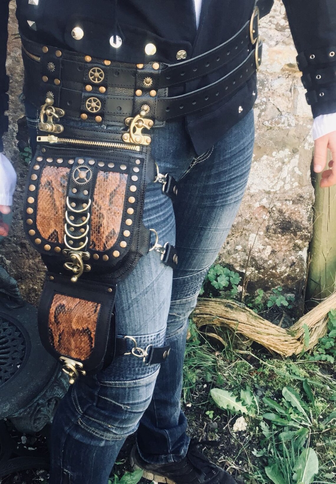 Festival Utility Belt Leg Strap Steampunk Cyberpunk | Etsy