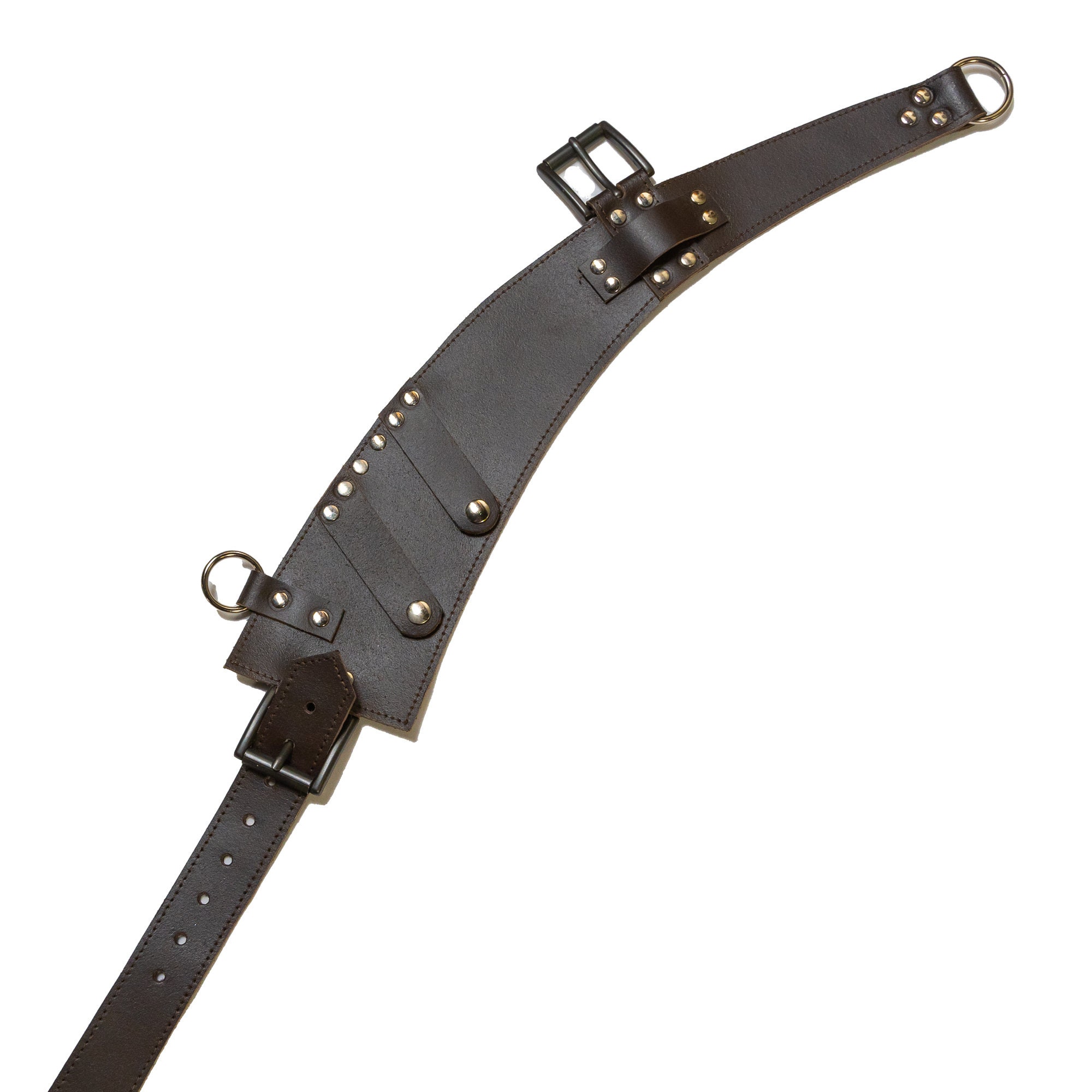 Great Bandolier Handmade From Leather. Fully Adjustable Rings - Etsy Israel