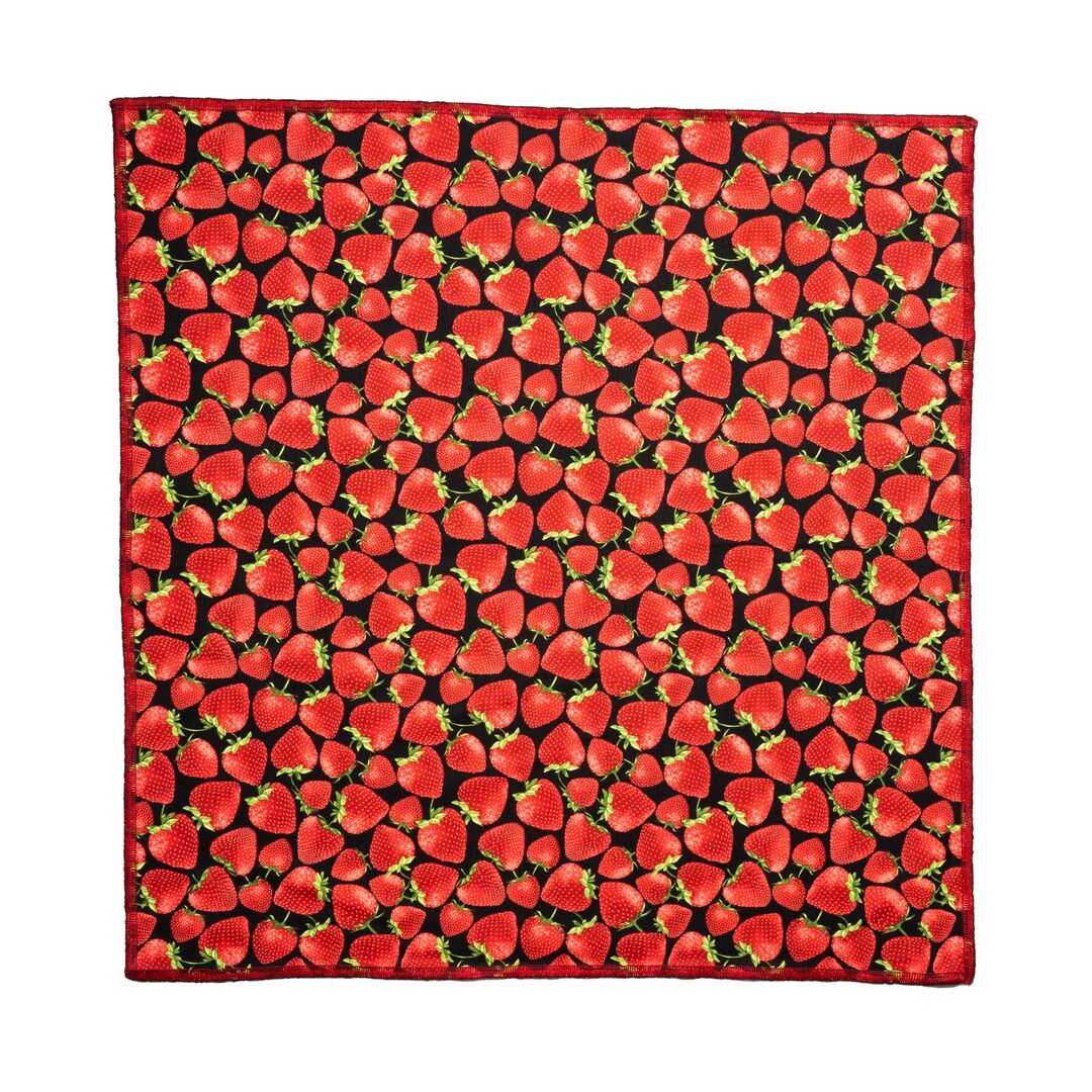 Square Bandana With a Crop of Gorgeous Summer Strawberries It Can Also ...