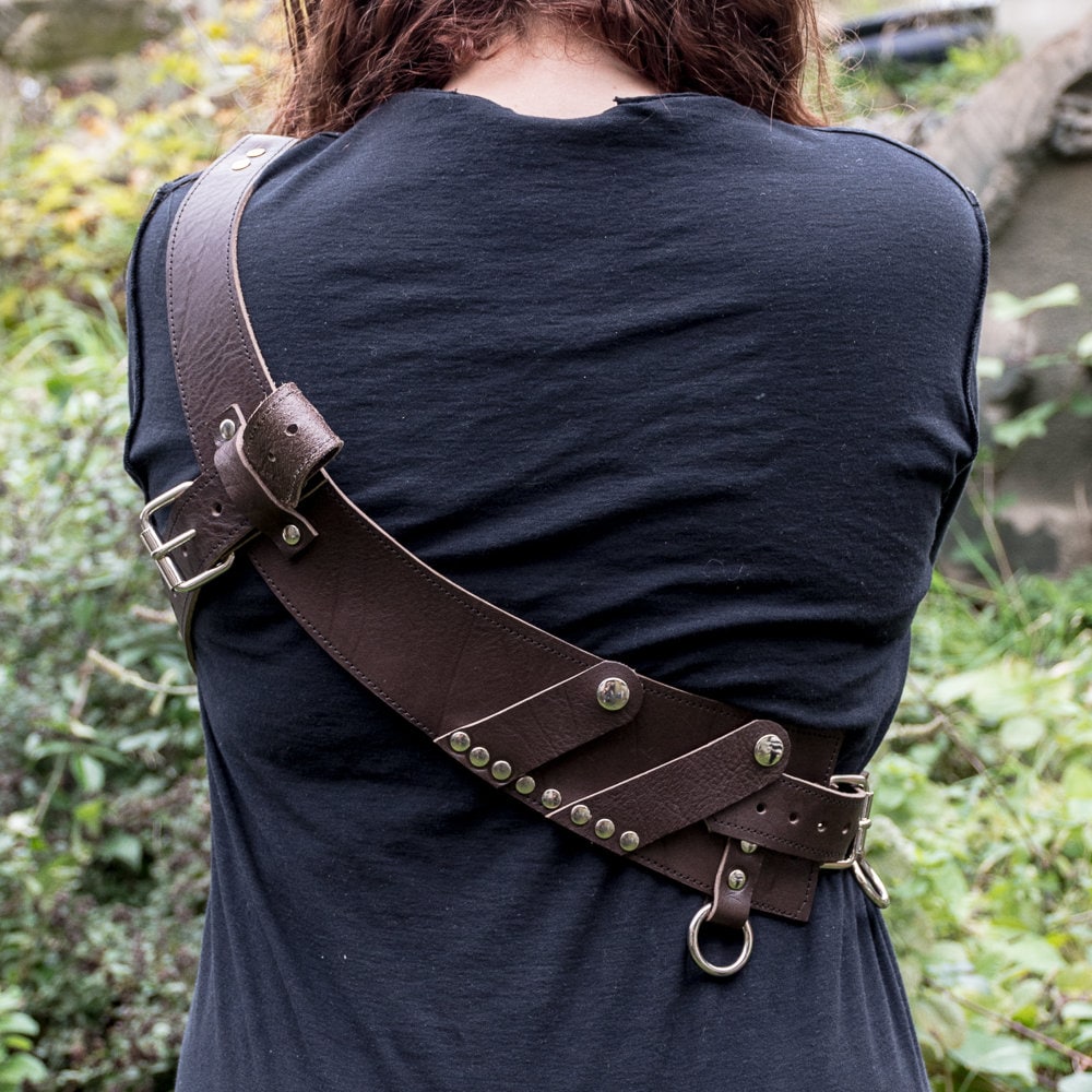 Great Bandolier Handmade From Leather. Fully Adjustable Rings | Etsy