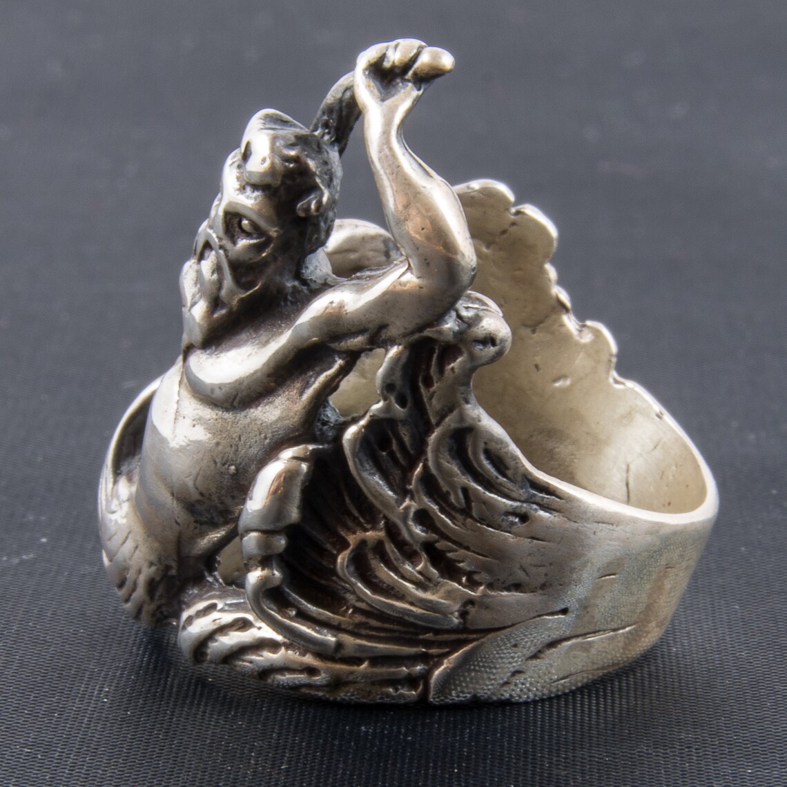 Poseidon Ring Handmade From .925 Solid Sterling Silver Neptune - Etsy