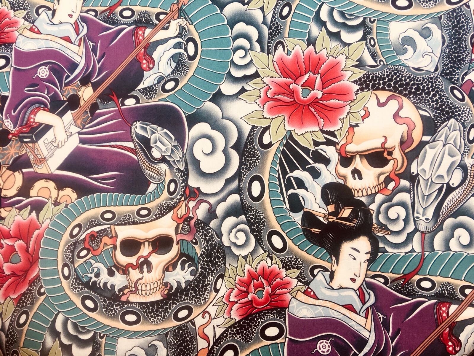 Authentic Traditional Zen Japanese Tattoo Design With Skulls | Etsy