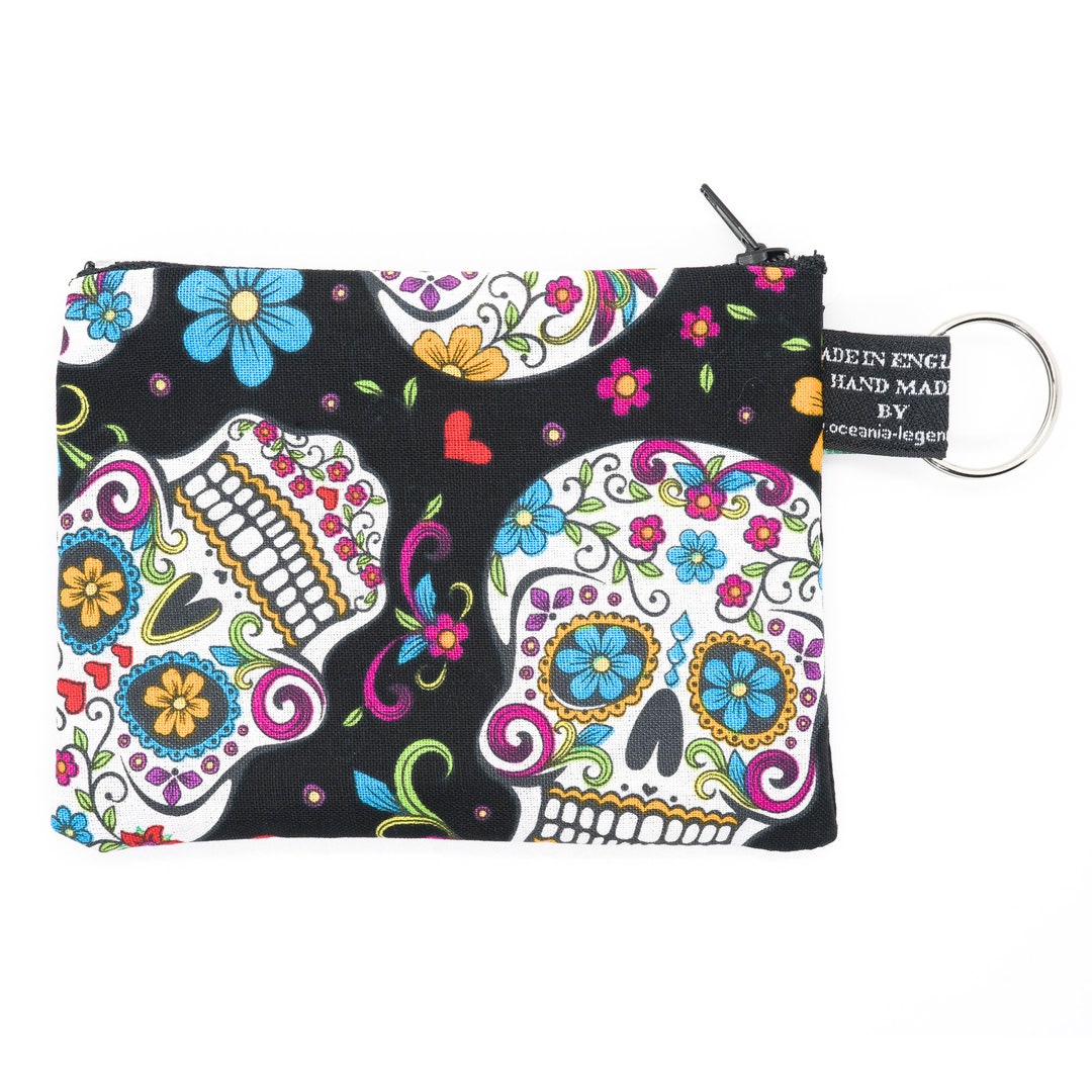 Candy Skull/sugar Skull Designer Coin Purses Handmade From 100% Cotton ...