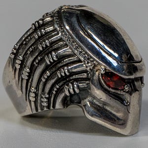 Predator Ring .925 Solid Sterling Silver, Awesome Ring Based on the ...