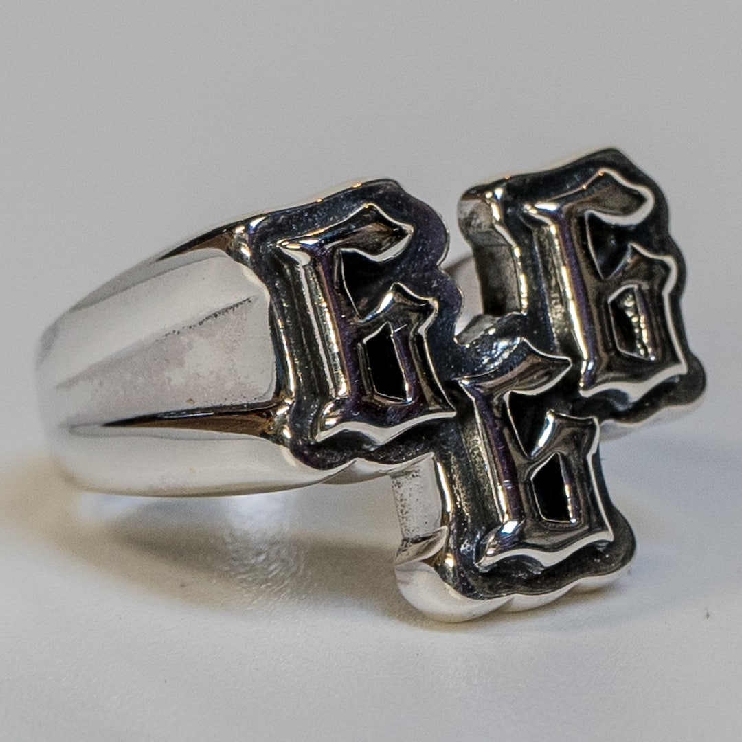 666 .925 Solid Sterling Silver Ring Hail Satan, Awesome Outlaw Biker ...
