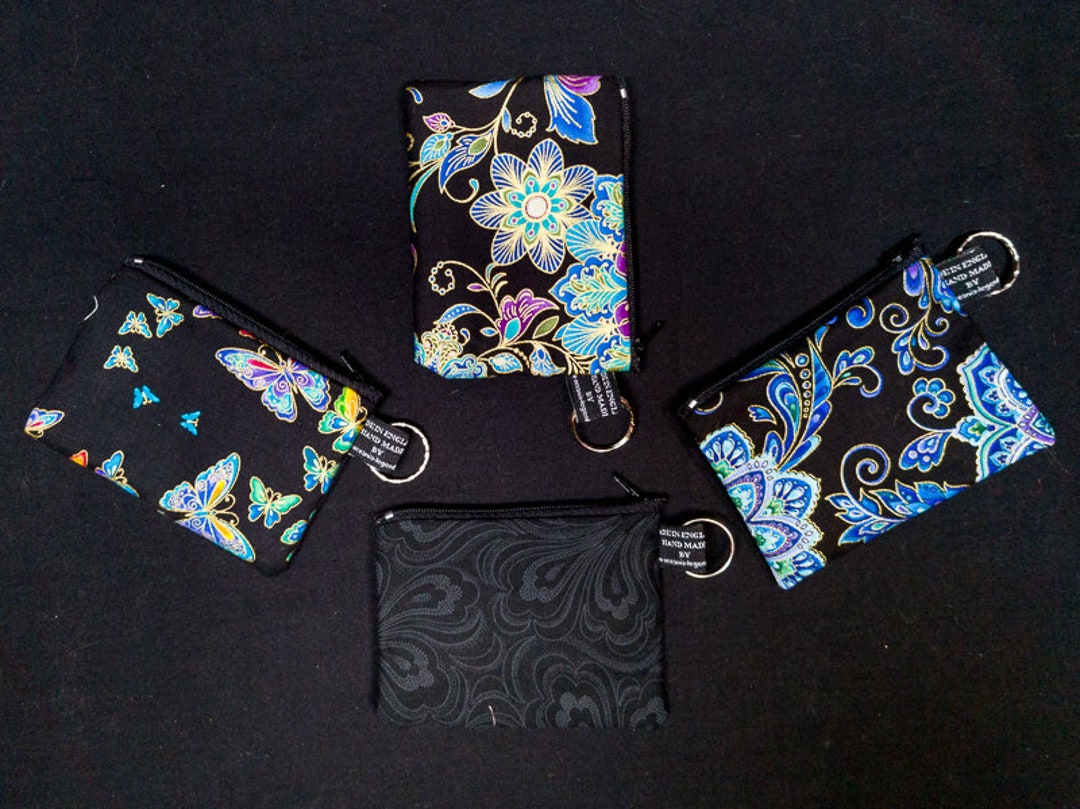 Butterfly and Paisley Designs Coin Purses Handmade From David Textiles ...