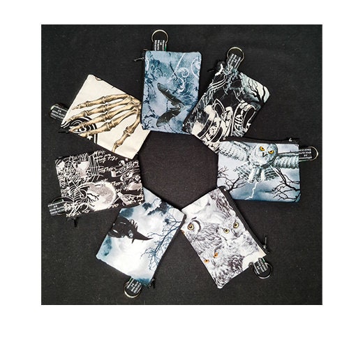 Great Gothic Designs With Witches Owls Bats & Skeletons Coin | Etsy UK