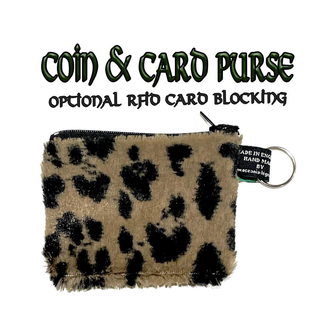 Leopard Faux Fur Soft and Fluffy ~ Handmade Purse ~ Cotton Great for ...