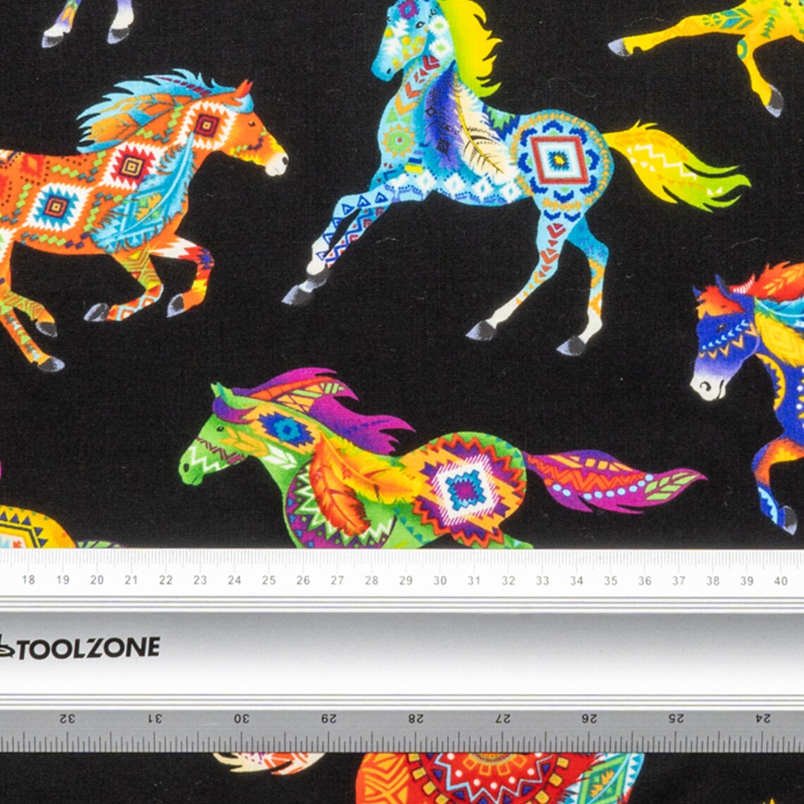 Horses With Aztec Designs Painted on Them Bright & Vibrant - Etsy