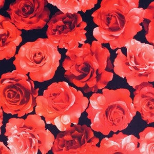 Beautiful Realistic Red Roses Bow Tie Hair Bow Necktie Graduation Prom ...