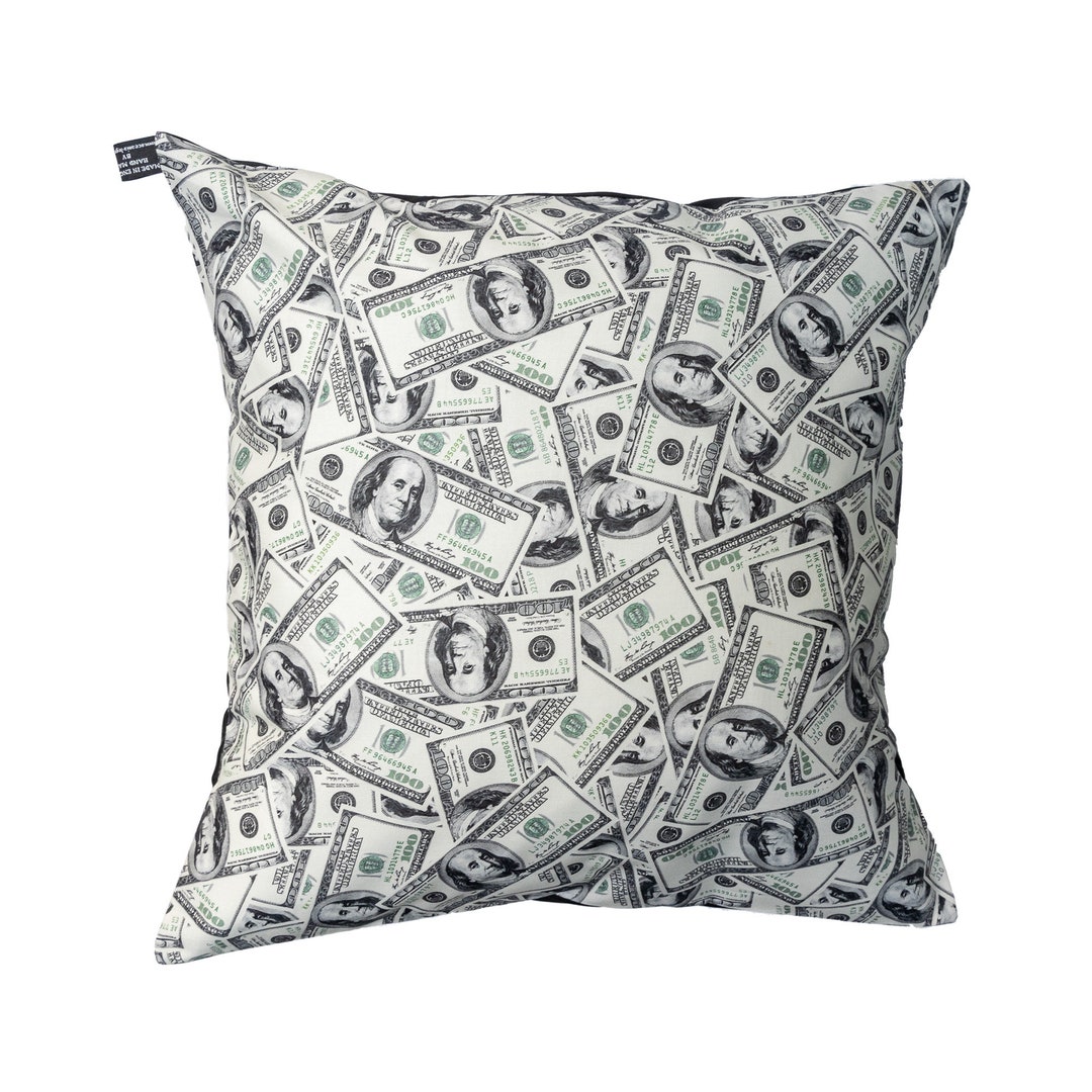 100 Dollar Bills Cover Our Designer Cushion Cover Fits an 18" X 18 ...