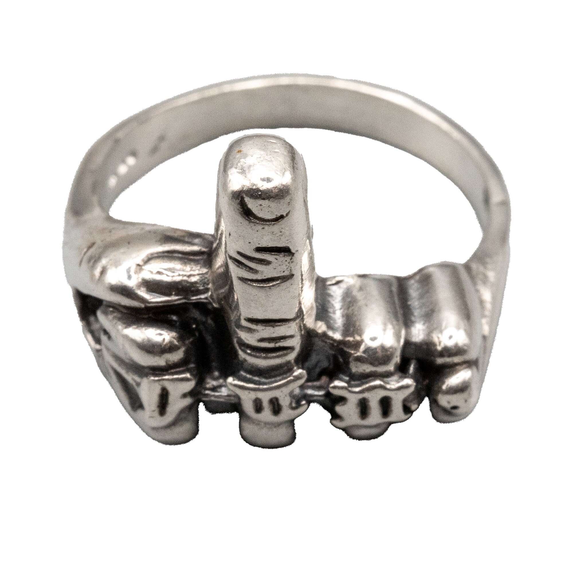 FTW Middle Finger Ring .925 Solid Sterling Silver - Etsy