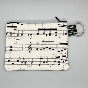 Musical Notes & Sheet Music on Our Gorgeous Handmade Coin Purses 100% ...