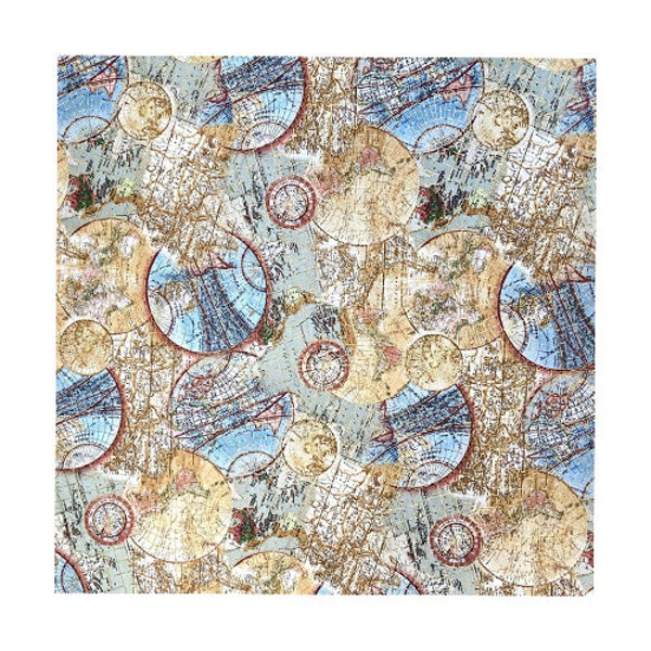 Map Fabric - Etsy UK