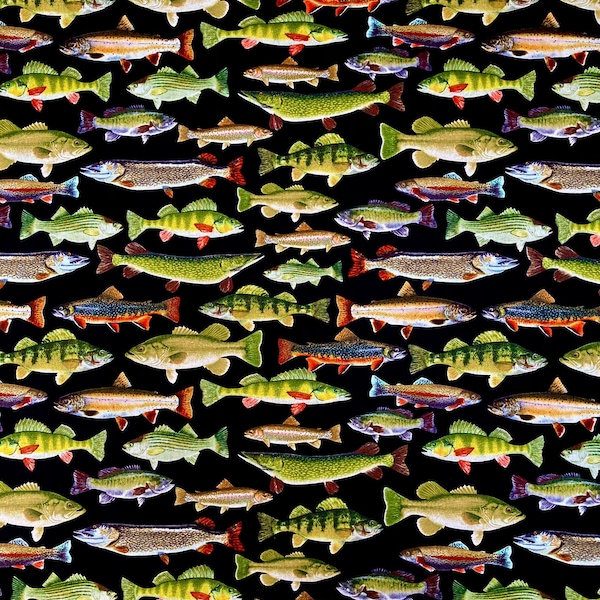 Fish Design Fabric - Etsy