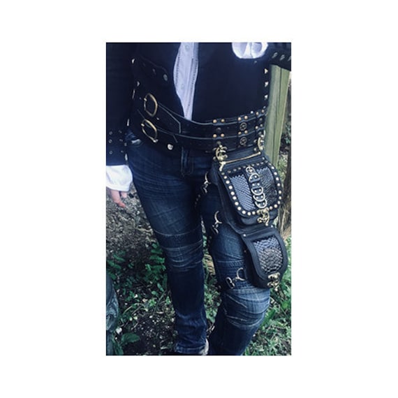 Festival Utility Belt Leg Strap Steampunk Cyberpunk | Etsy