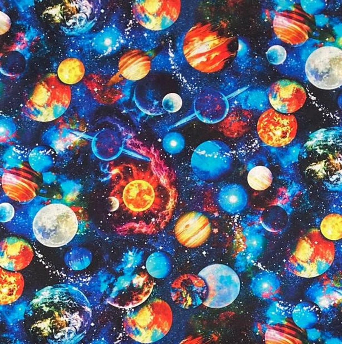Beautiful Galaxy Designer Fabric / Material 100% Cotton by - Etsy UK