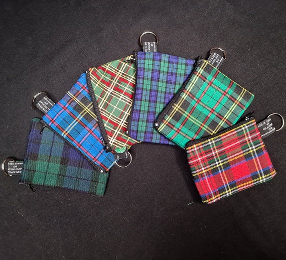 Scottish Tartan Coin Purses Handmade From 100% Cotton & | Etsy