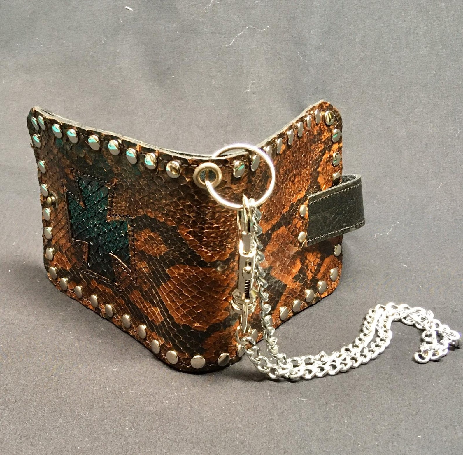 Genuine Real Vintage African Python and Sea Snake Skin Iron | Etsy