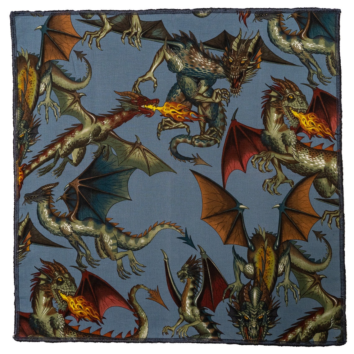 Awesome Fire Breathing Dragon Designer Bandana Headband or for Chemo ...