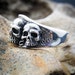 GOT Many Faced God Skull Ring 925 Solid Sterling Silver Heavy Metal ...