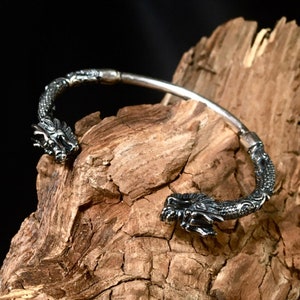 Beautiful Details on Our Dragon Head Torc/torque Handmade From .925 ...