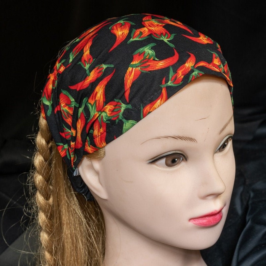 Red Hot Chili Pepper Headband, Can Be Worn as a Wide Band or a Thin ...