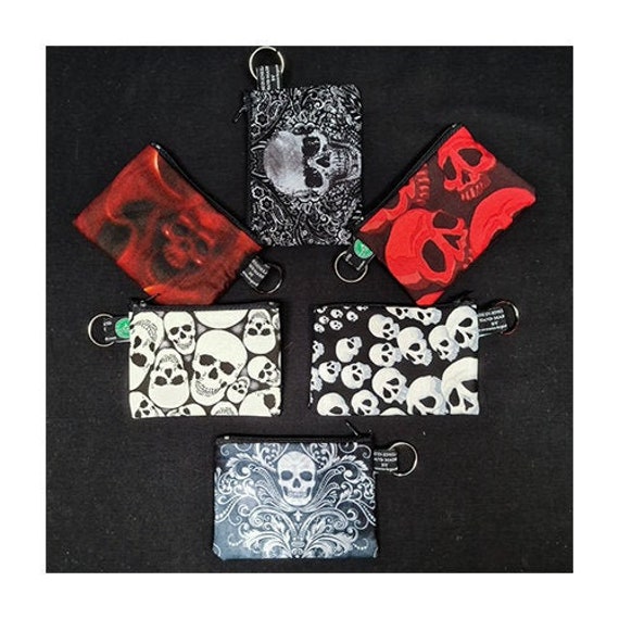 Awesome Skulls & Skeleton Designs Handmade Coin Purses 100% | Etsy