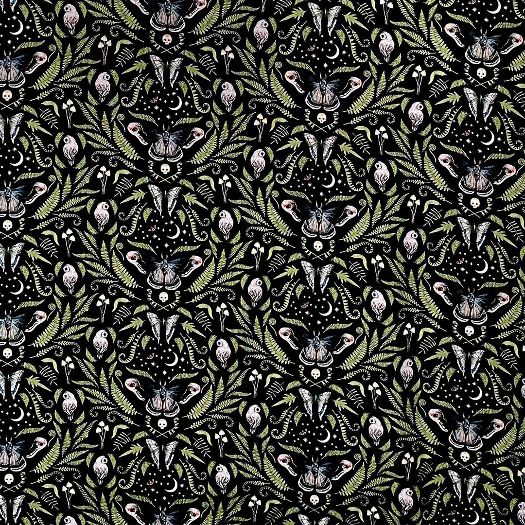 Death's Head Hawk Moth 100% Cotton Fabric Perfect for Making Clothing ...