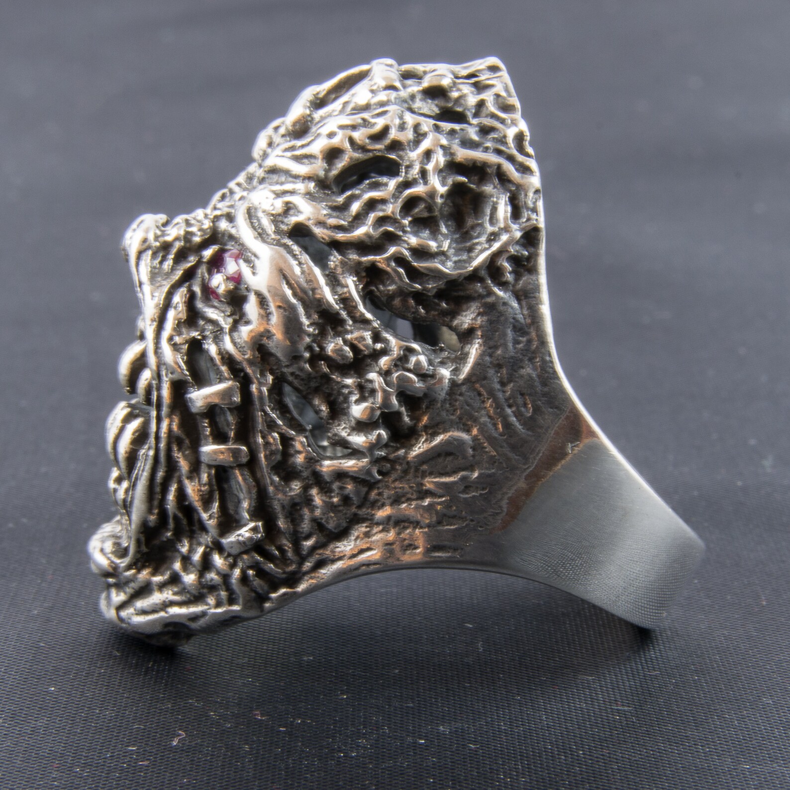 Nemesis Resident Evil Ring .925 Solid Sterling Silver Metal, Biker ...