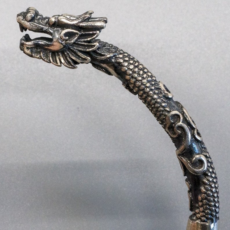 Beautiful details on our Dragon Head torc/torque handmade from | Etsy