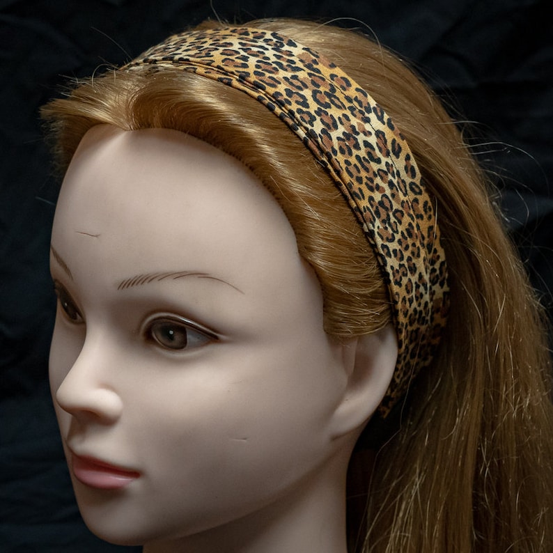 Gorgeous Leopard Print on This Elasticated Headband Great for Tying ...
