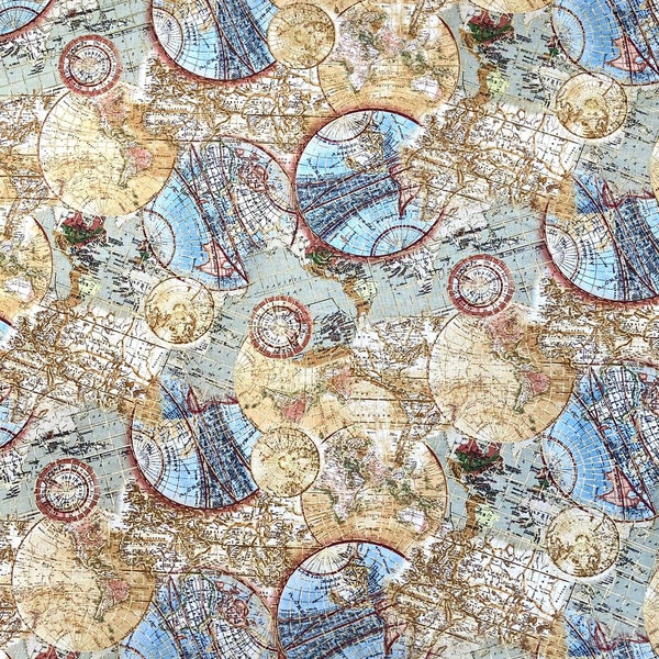 Nautical Fabric - Etsy UK